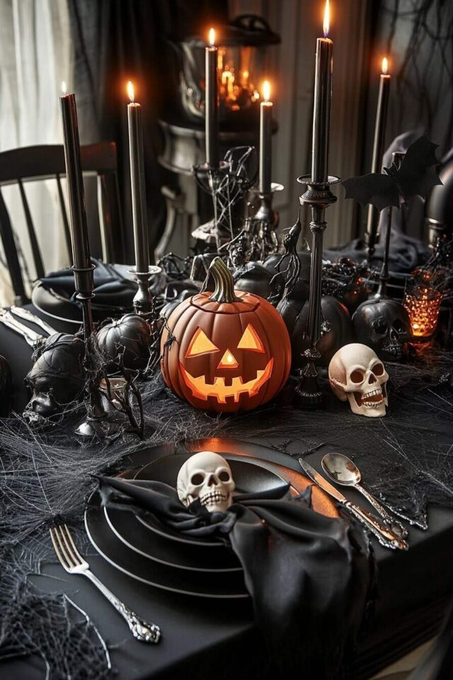 20 Boo-tiful Halloween Table Centerpiece Ideas to Haunt Your Guests - H.M.G