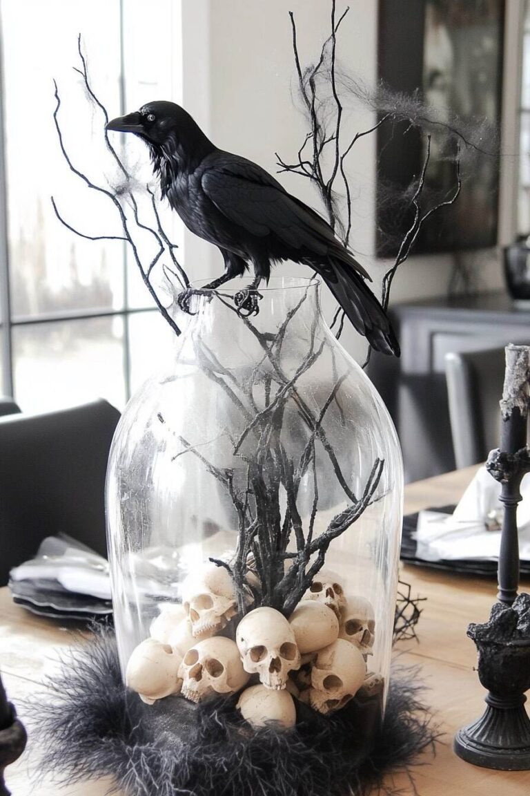 20 Boo-tiful Halloween Table Centerpiece Ideas to Haunt Your Guests - H.M.G