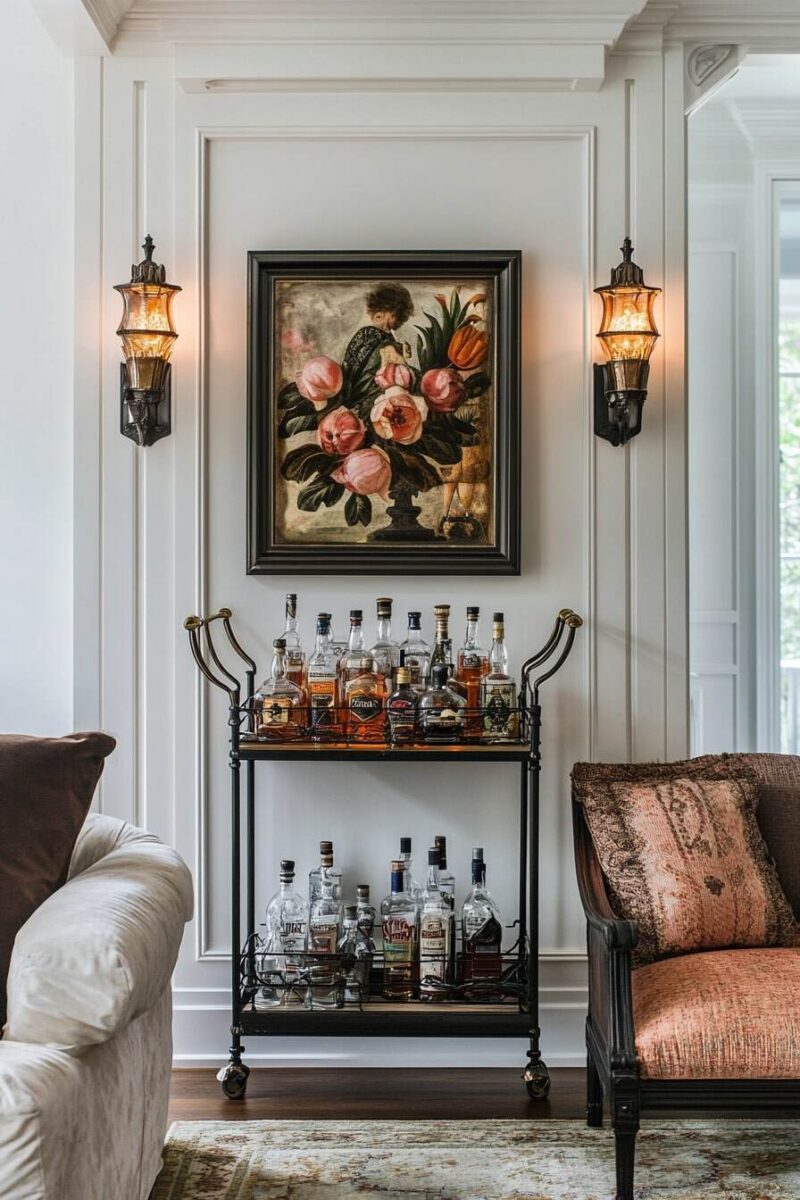 23 Stylish Home Bar Shelf Ideas to Elevate Your Space - H.M.G