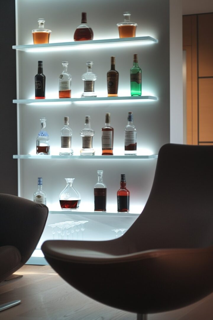 23 Stylish Home Bar Shelf Ideas to Elevate Your Space - H.M.G