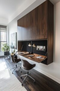 20 Double Desk Layout Ideas for Small Home Offices - H.M.G