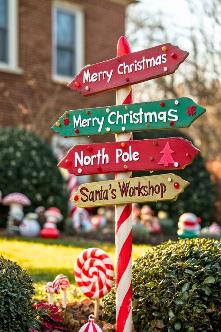 20 Simple Christmas Front Yard Decor Ideas - H.M.G