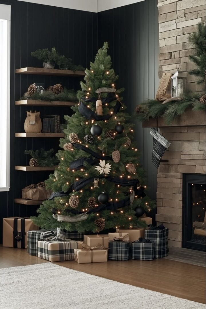21 Jaw-Dropping Color Schemes Ideas for Black Christmas Tree - H.M.G