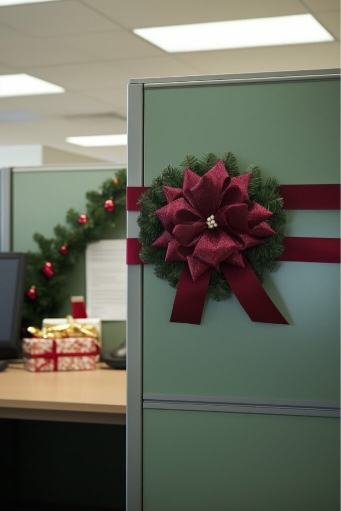 15+ Christmas Cubicle Decor Ideas To Outshine Your Office - H.M.G
