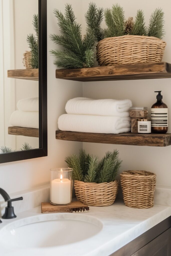 22 Easy Christmas Bathroom Decor Ideas to Festive Up Your Space! - H.M.G