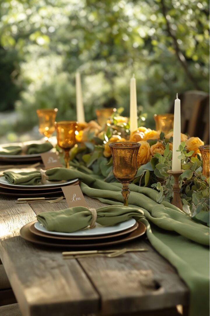 20 Elegant Sage Green Table Decor Ideas for a Memorable Thanksgiving ...