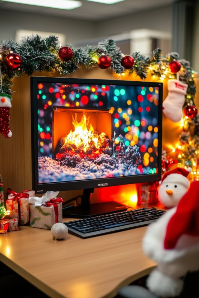 15+ Christmas Cubicle Decor Ideas To Outshine Your Office - H.M.G