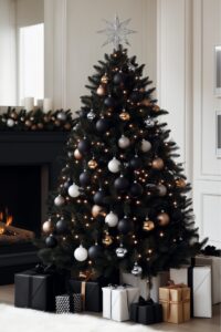21 Jaw-Dropping Color Schemes Ideas for Black Christmas Tree - H.M.G