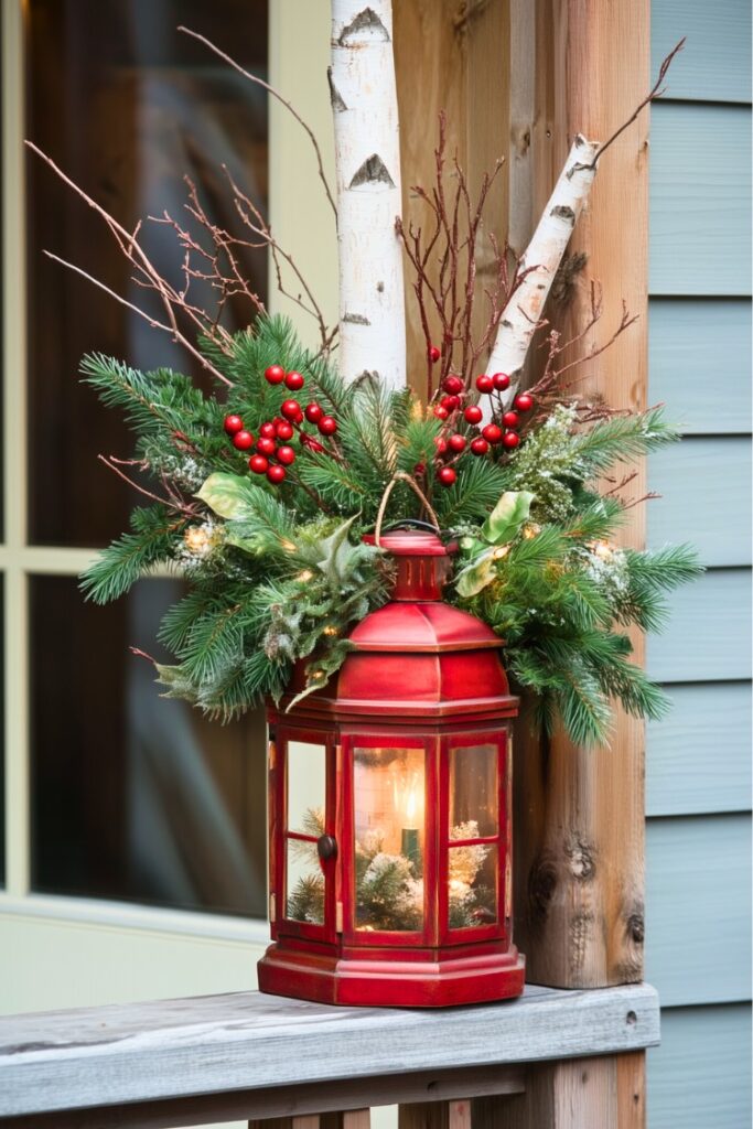 20 Outdoor Christmas Lantern Ideas to Transform Your Front Porch - H.M.G