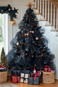 These Black Christmas Tree Ideas Made Classic Green Trees Feel Boring ...