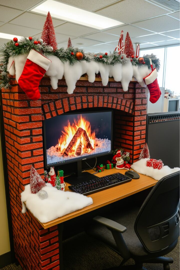 15+ Christmas Cubicle Decor Ideas To Outshine Your Office - H.M.G