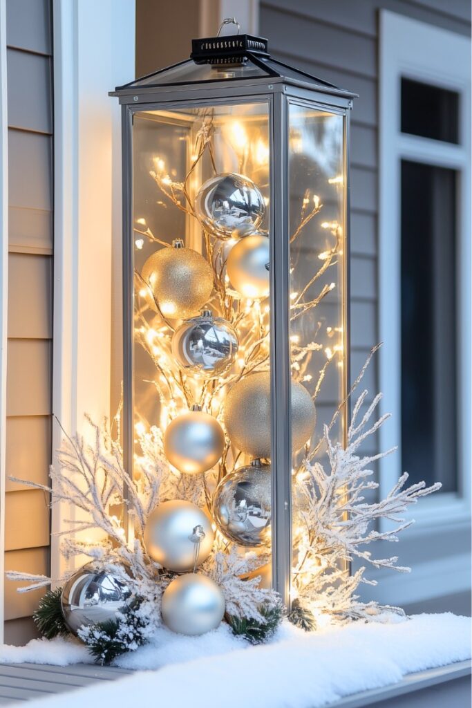 20 Outdoor Christmas Lantern Ideas to Transform Your Front Porch - H.M.G