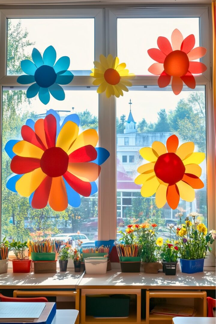 20 Adorable Spring Window Display Ideas for Schools [Easter Updated ...