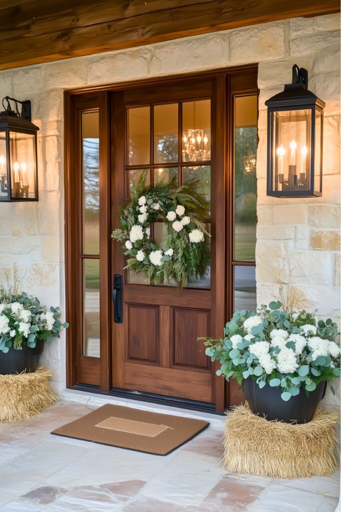 24 Charming Farmhouse Spring Porch Decor Ideas [Easter Updated] - H.M.G