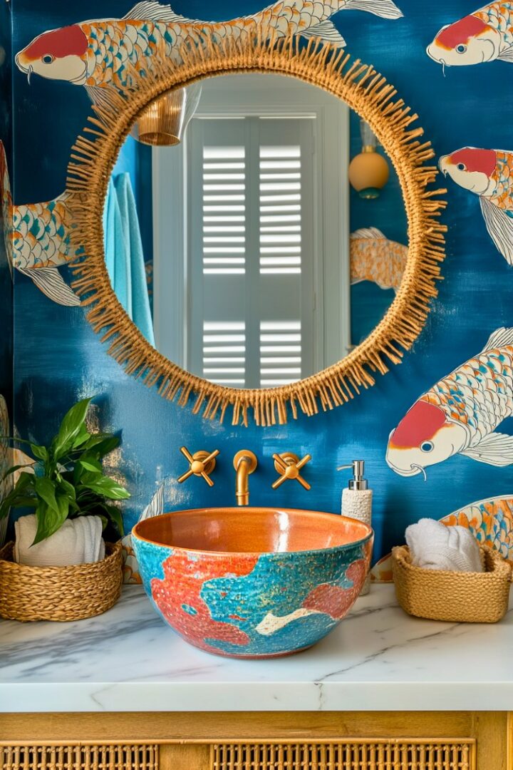 15+ Boho Powder Room Ideas That Wow with Style and Personality - H.M.G