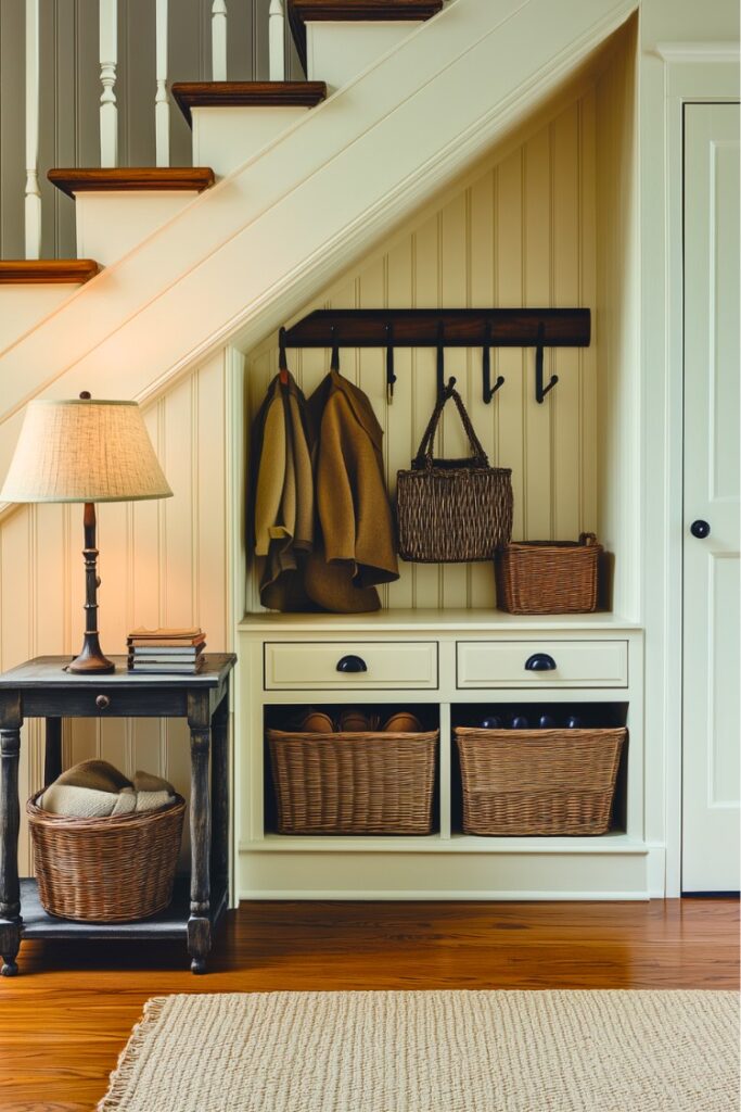 15 Stylish Storage Ideas for Under the Stairs You’ll Love - H.M.G