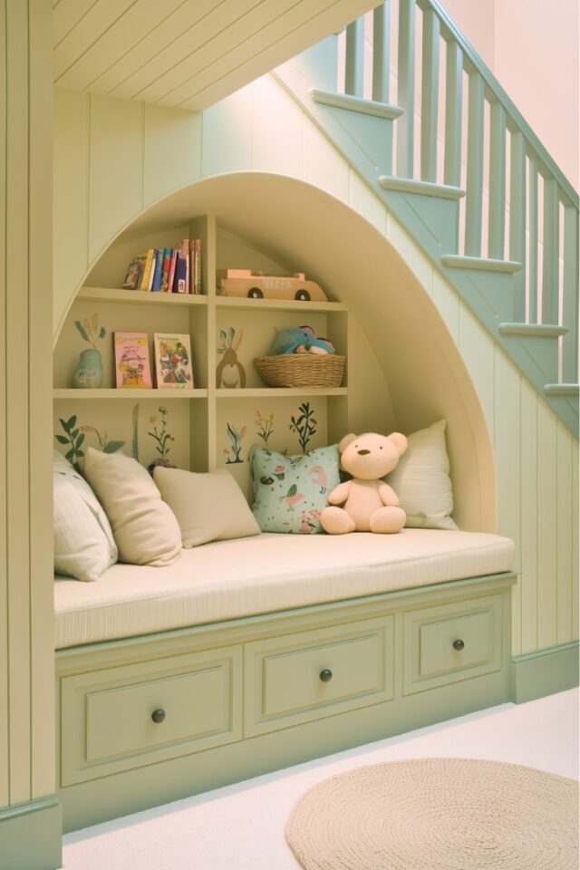 15+ Magical Under-Stairs Reading Nooks for Kids - H.M.G