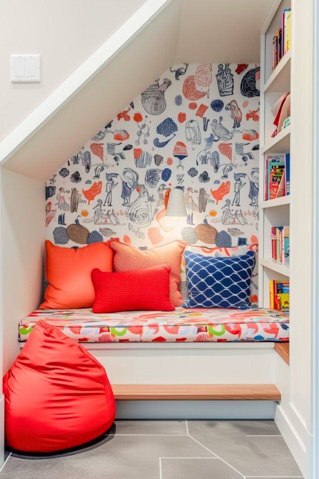 15+ Magical Under-Stairs Reading Nooks for Kids - H.M.G