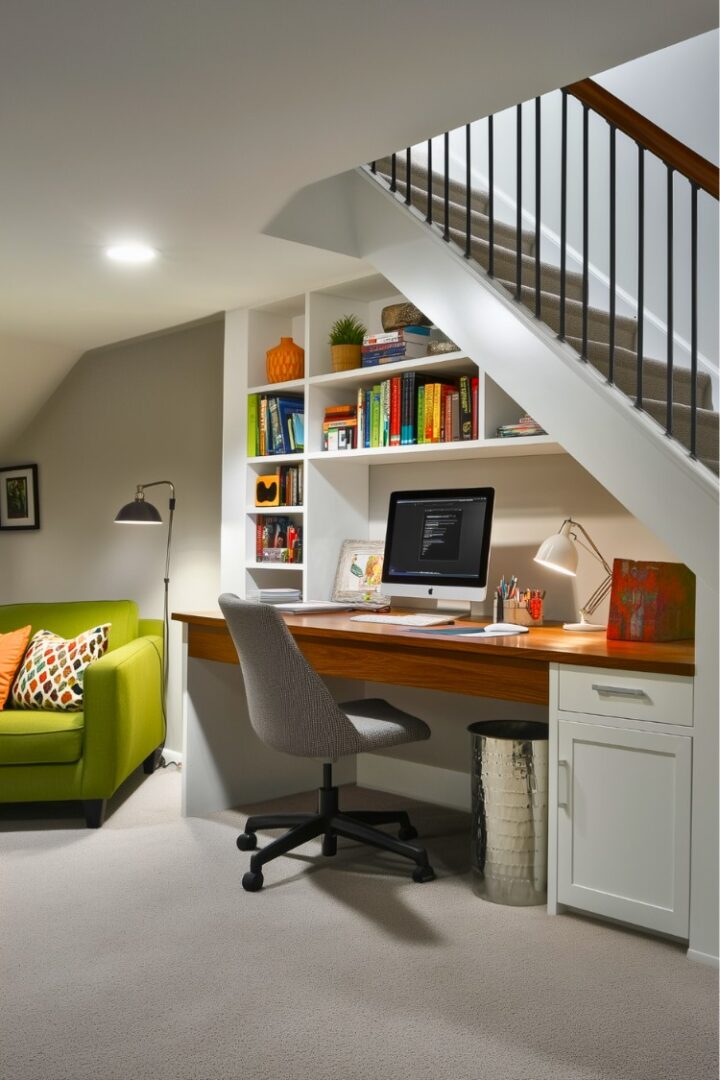 12 Inspiring Under-Stairs Study Space Ideas with Key Tips - H.M.G