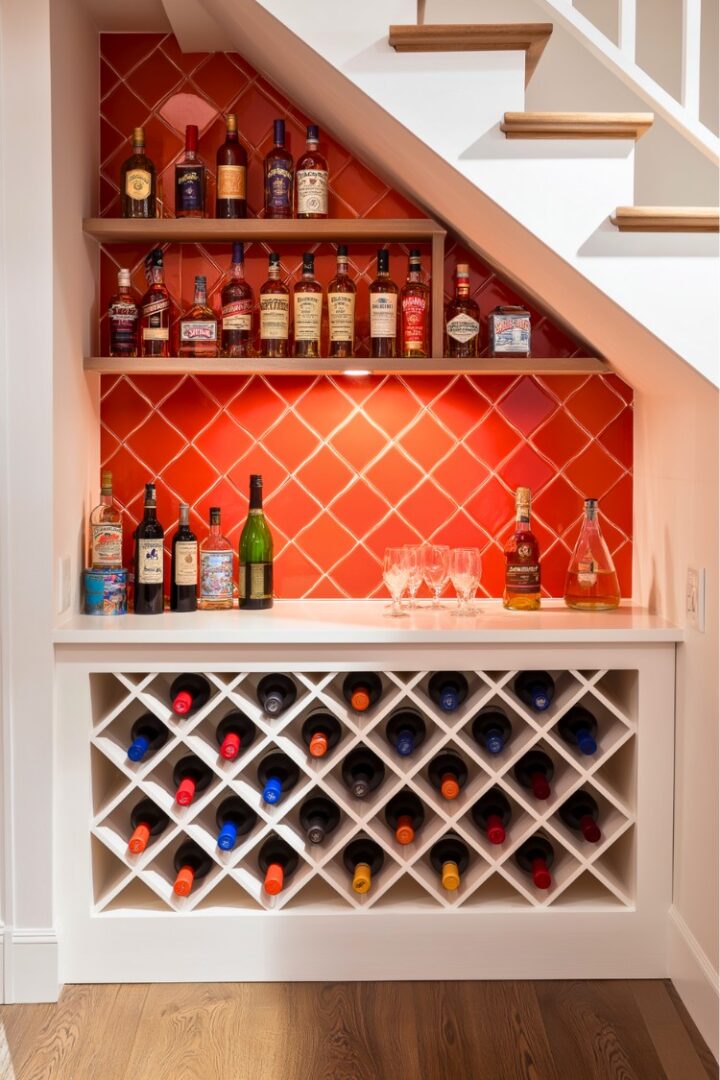 16 Under-Stairs Mini Bar & Coffee Station Ideas - H.M.G
