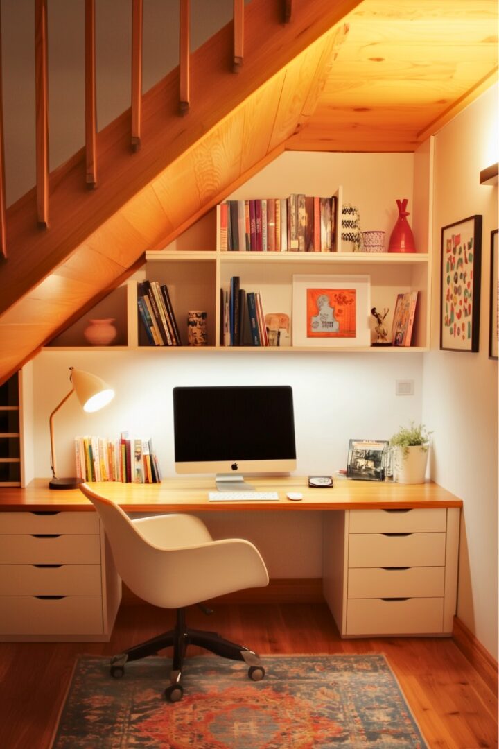 12 Inspiring Under-Stairs Study Space Ideas with Key Tips - H.M.G