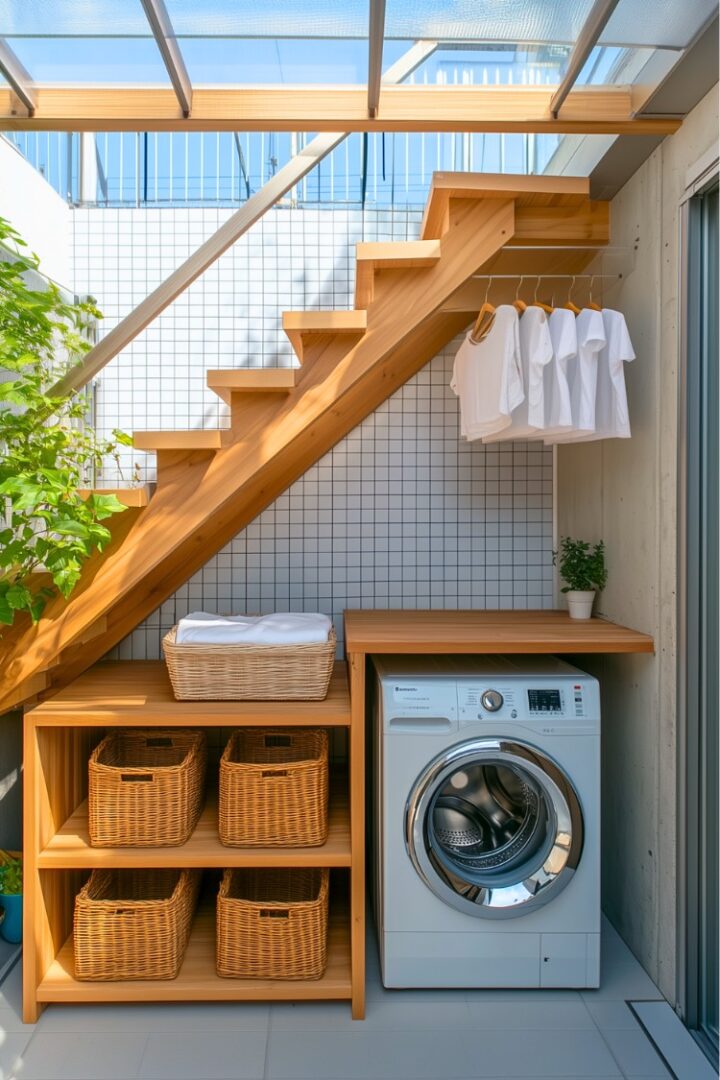 10+ Space-Saving Laundry Ideas Under the Stairs You Need to See - H.M.G
