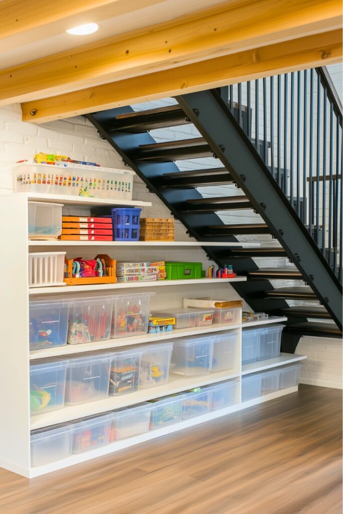 15 Stylish Storage Ideas for Under the Stairs You’ll Love - H.M.G