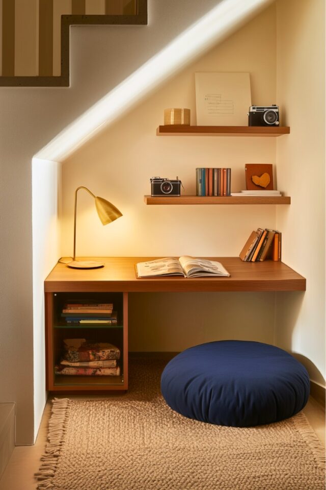 12 Inspiring Under-Stairs Study Space Ideas with Key Tips - H.M.G