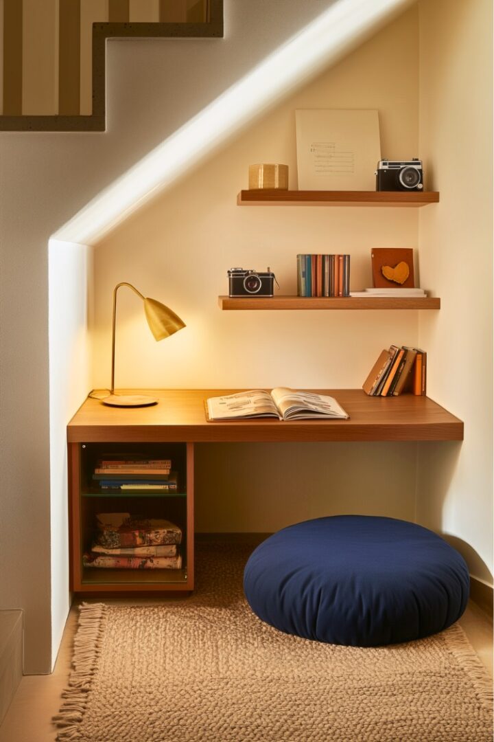 12 Inspiring Under-Stairs Study Space Ideas with Key Tips - H.M.G