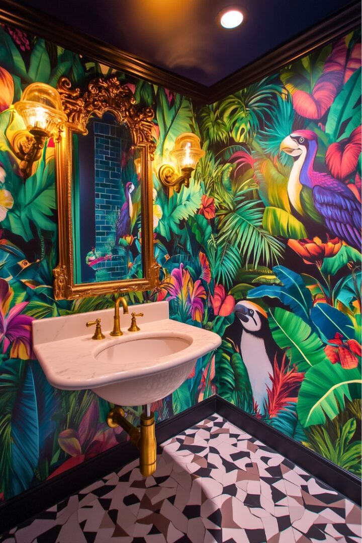 15+ Boho Powder Room Ideas That Wow with Style and Personality - H.M.G