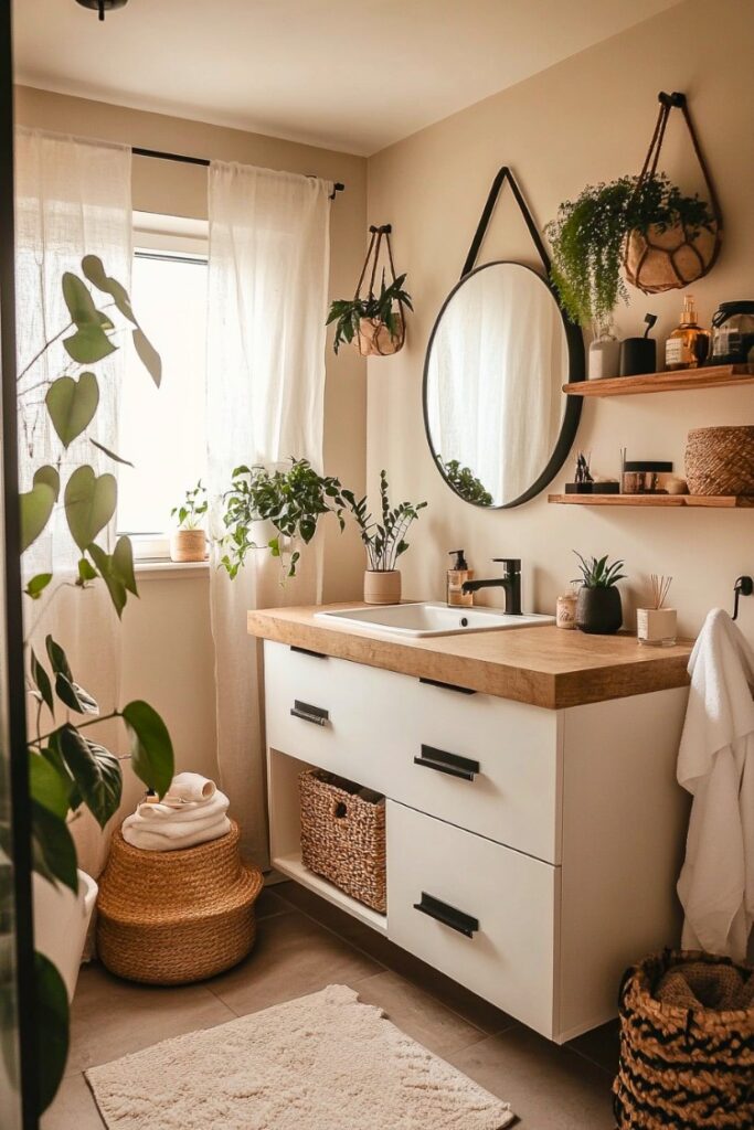 15+ Boho Powder Room Ideas That Wow with Style and Personality - H.M.G