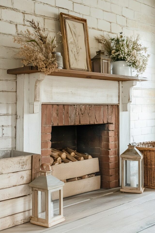 14 Creative Ways to Decorate an Unused Fireplace - H.M.G