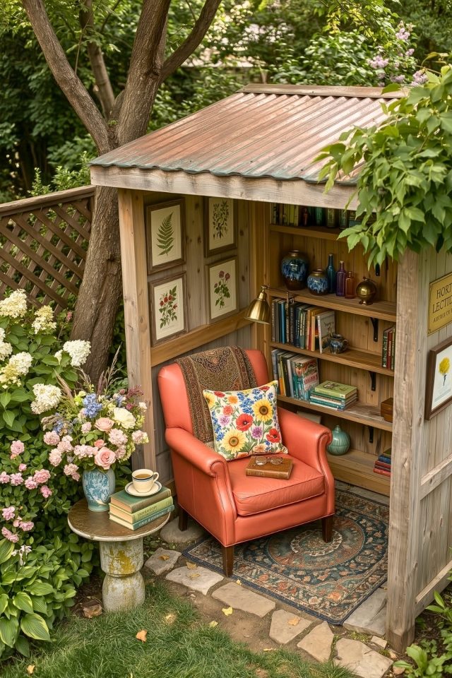 My Favorite Reading Nook Garden Ideas For Escaping A Noisy World - H.M.G