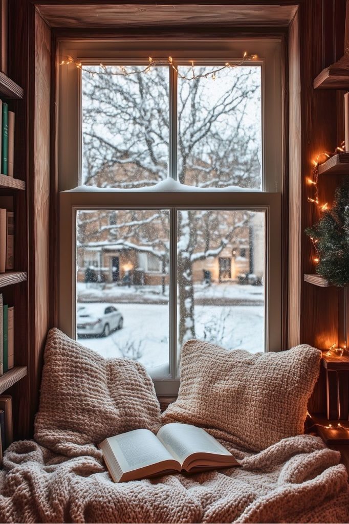 These Winter Book Nooks Make Me Never Want To Leave The House - H.M.G
