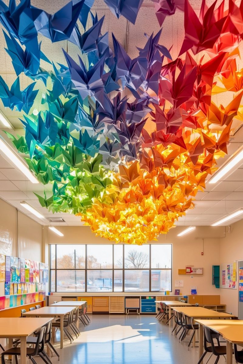 Easy Ceiling-Hanging Decor Ideas To Make Classrooms Feel Magical - H.M.G