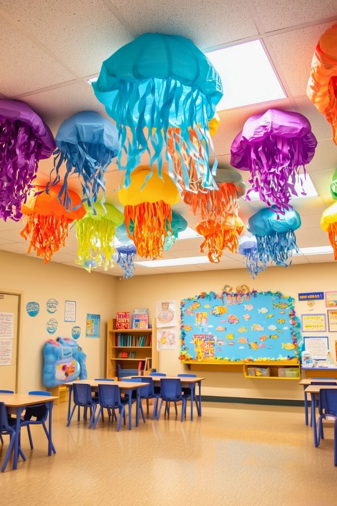 Easy Ceiling-Hanging Decor Ideas To Make Classrooms Feel Magical - H.M.G