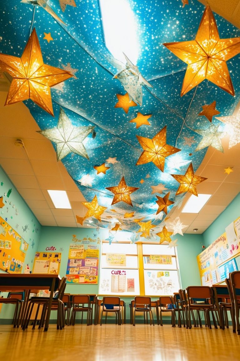 Easy Ceiling-Hanging Decor Ideas To Make Classrooms Feel Magical - H.M.G